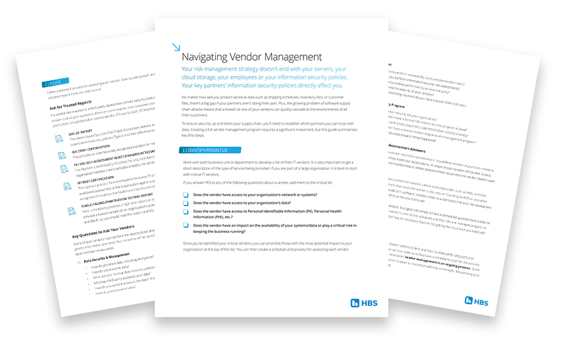 Navigating Vendor Risk Management Navigating Vendor Risk Management